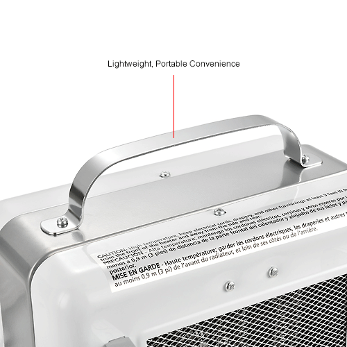 Global Industrial™ Portable Milkhouse Style Electric Heater, 120V, 1500W