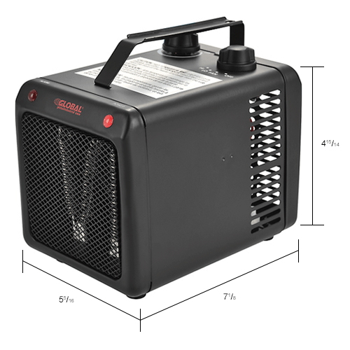 Global Industrial™ Portable Heater, 120V, 1500W