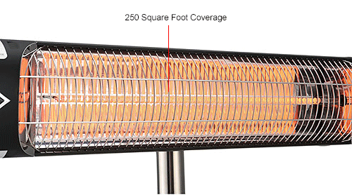 Global Industrial® Infrared Patio Heater w/Remote Control, Free ...