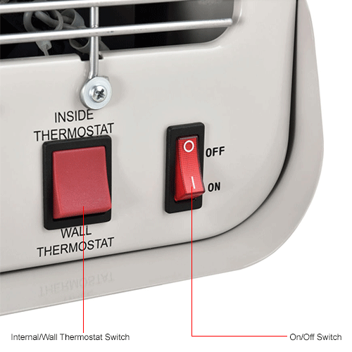 Global Industrial® Portable Heater with Remote, 240V, 1 Phase, 7500W