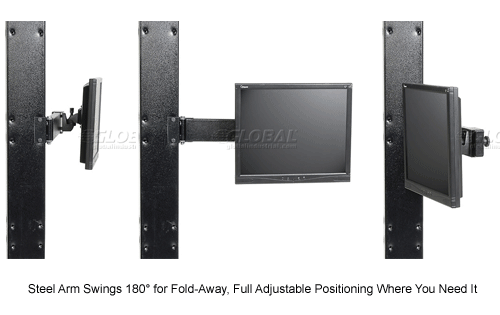 Global Industrial™ Double Arm Kit with 2 VESA Mounts For Orbit ...