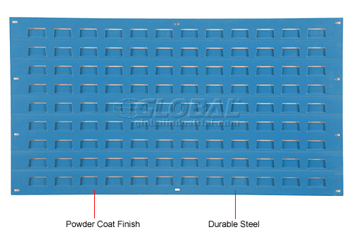 Global Industrial™ Steel Louver Panel, 36"W, Blue