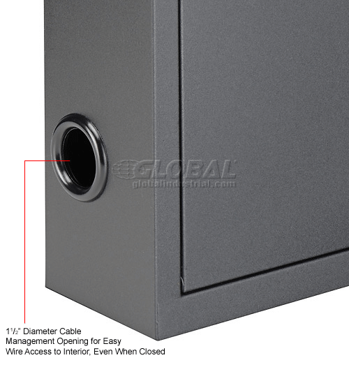 Global Industrial™ Wall-Mount Laptop Security Cabinet, 19-3/4"W x 4-3/4 ...