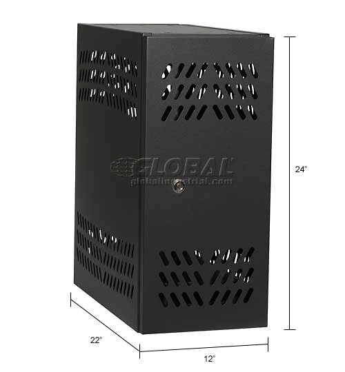 Datum Large Hanging CPU Locker CPU2-T25, Black
