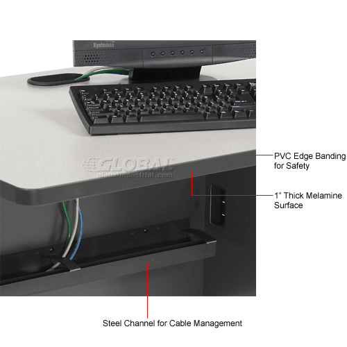 Bush Furniture 36" Desk - Gray - Series A