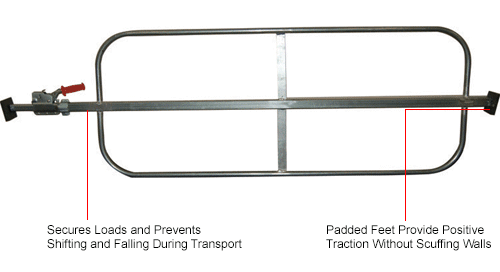 Ancra® 49205-27 Steel Cargo Control Bar & Load Stabilizer with Welded Hoop
