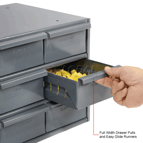 Durham Steel Storage Parts Drawer Cabinet 001-95 - 6 Drawers | 252030 ...