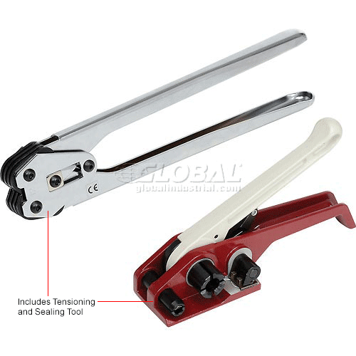 Pac Strapping Polypropylene Kit w/ Tensioner/Sealer & Seals, 9000'L x 1 ...