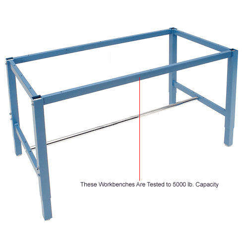 Global Industrial™ 48x30 Adj. Height Workbench Square Tube Leg ...