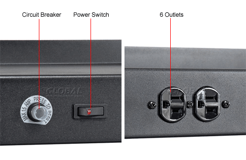 Global Industrial™ Steel Power Riser, 60"W x 15"D, Black