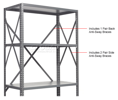 Global Industrial™ Universal Brace Kit