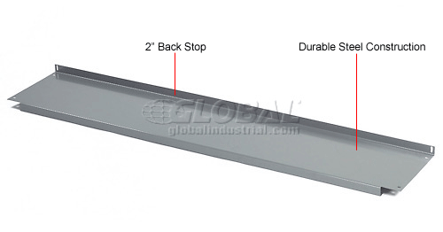 Global Industrial™ Steel Lower Shelf, 60"W x 14"D, Gray