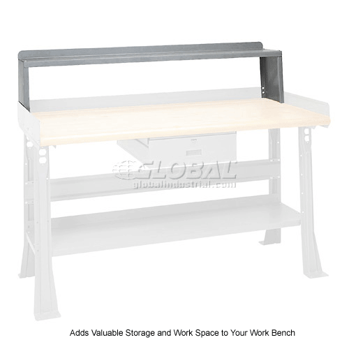 Global Industrial™ Standard Steel Riser, 48"W x 10-1/2"D, Gray