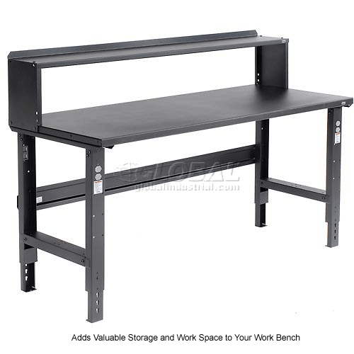 Global Industrial™ Workbench Riser 72"W x 10-1/2"D x 12'H - Black ...