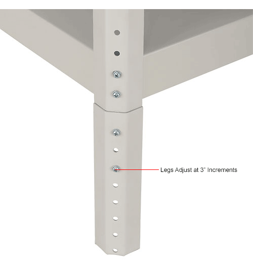 Global Industrial™ Machine Stand, Steel Square Edge, 24"W x 18"D x 18-24"H