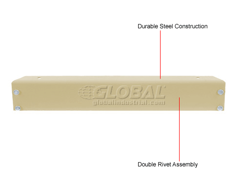 Global Industrial™ 15" Long Tan Double Rivet Beam