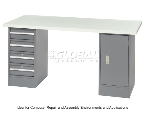 Global Industrial™ Workbench Top, ESD Square Edge, 72"W x 30"D x 1-1/4 ...