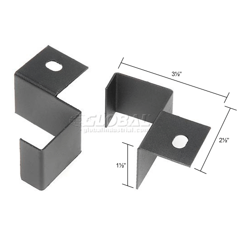 Interion® Desk To Panel Bracket Set (1 Left & 1 Right With Screws)