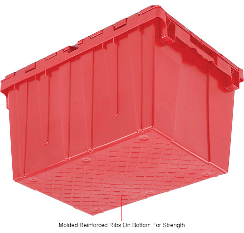 Global Industrial™ Plastic Attached Lid Shipping & Storage Container 23 ...