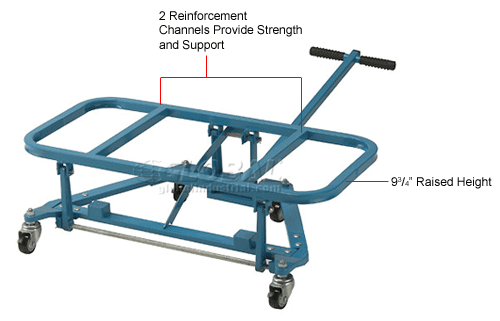 Global Industrial™ Easy Lift Desk Mover 600 Lb. Capacity | 268602 ...