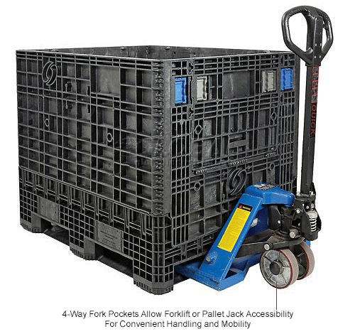 ORBIS GP4048-39 BulkPak Folding Bulk Shipping Container - 48"L x 40"W x ...