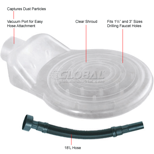 Dustless 1" To 4" BitBuddie With 18"L Hose