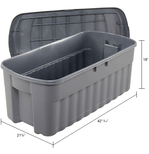 Rubbermaid® Roughneck™ Jumbo Storage Tote 50 Gallon 43x21-1/4x17-7/8 ...