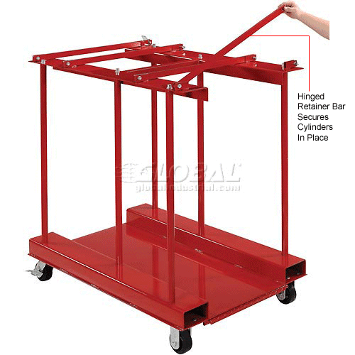 Global Industrial™ Forkliftable Cylinder Storage Caddy, Mobile For 8 ...