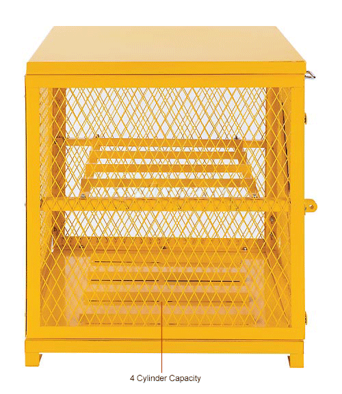 Global Industrial™ Horizontal Cylinder Storage Cabinet w/ SGL Door, 4 ...