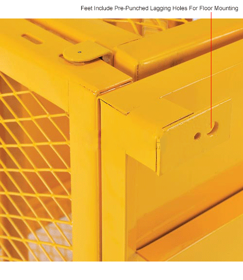 Global Industrial™ Horizontal Cylinder Storage Cabinet w/ SGL Door, 4 ...