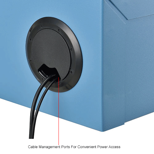 Global Industrial™ Countertop LCD Console Computer Cabinet, Blue