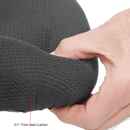 Interion® Office Chair With Mid Back & Adjustable Arms, Black, Black