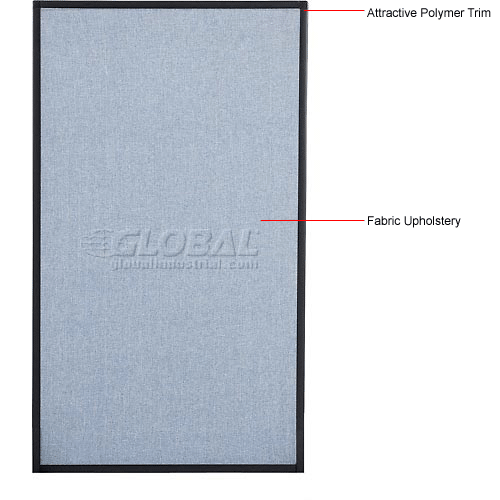 Interion® Freestanding 3-Panel Corner Room Divider, 36-1/4"W x 60"H ...