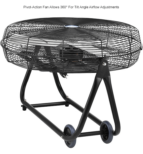 Global Industrial™ 24" Portable Tilt Blower Fan, 7,700 CFM, 1/4 HP, 1 Phase
