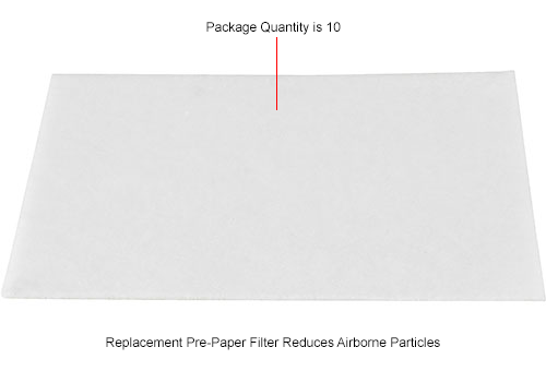 Global Industrial™ Replacement Pre Paper Filter For 293052, 10/Pack