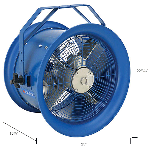 Global Industrial™ 18" High Velocity Dock Fan w/ Yoke Mount, 7,700 CFM ...