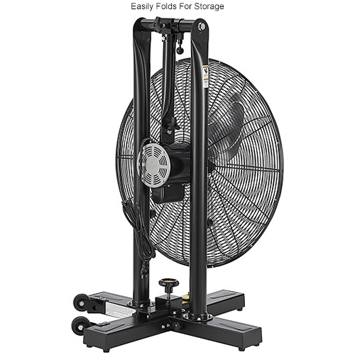 Continental Dynamics® 24" Foldable Mobile Pedestal Fan, 10,000 CFM, 1/4 ...