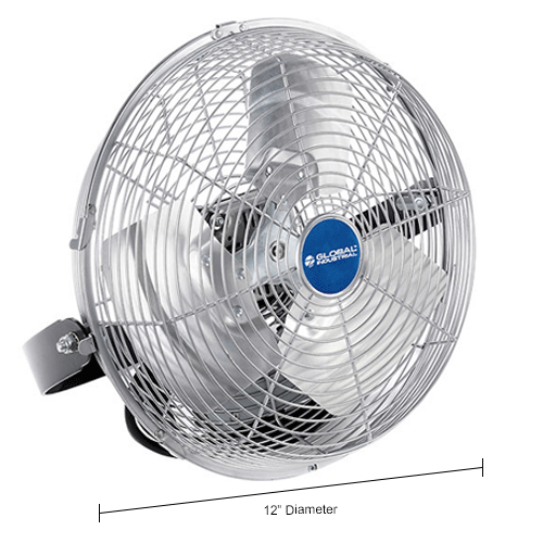 Global Industrial™ 12" Industrial Workstation Fan, 1,855 CFM, 1/15 HP ...