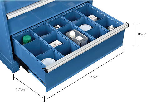 Global Industrial™ Dividers for 10"H Drawer of Modular Drawer Cabinet ...