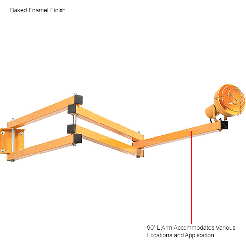 Global Industrial™ Triple Arm Dock Light, Screw-In Base, 90" Reach ...