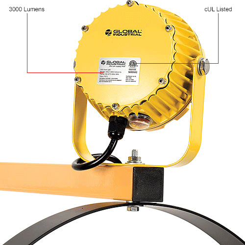 Global Industrial™ LED Dock Light w/ 90" Arm, 30W, 3000 Lumens, 5000K ...