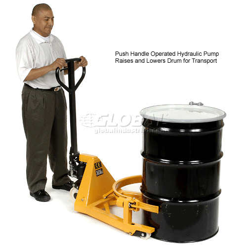 Global Industrial™ Portable Hydraulic Drum Lifting Jack 800 Lb. Capacity