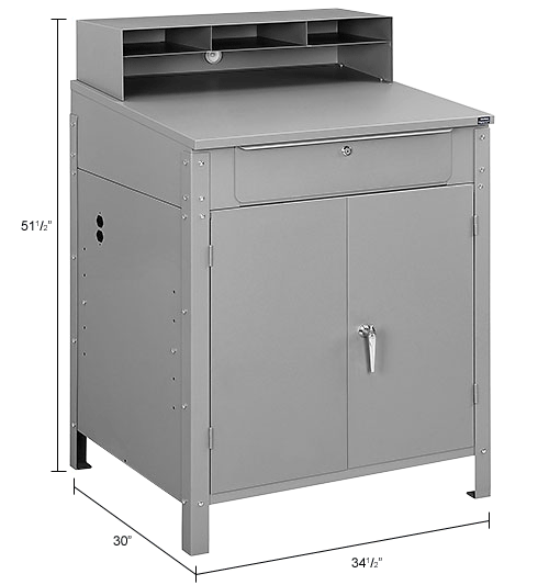Shop Desks | Free Standing Shop Desks | Global Industrial™ Cabinet Shop ...