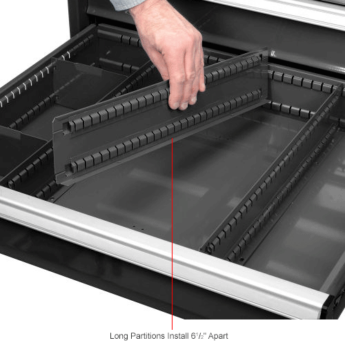 Global Industrial™ Divider Kit for 5"H Drawer of Modular Drawer Cabinet ...