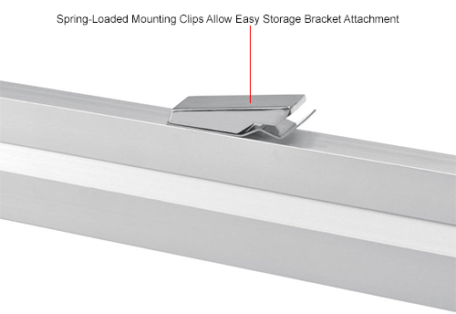 Interion™ 24" Hanging Clamps For Blueprint Storage Rack - Set Of 6