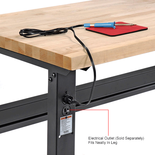 Global Industrial™ 72x36 Adjustable Height Workbench C-Channel Leg ...