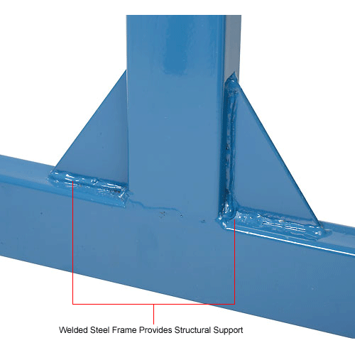 Global Industrial™ Mobile Louver Panel Rack, 48"W, Blue