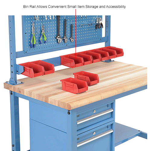 Global Industrial™ 60"W x 30"D Production Workbench - Maple Safety Edge ...