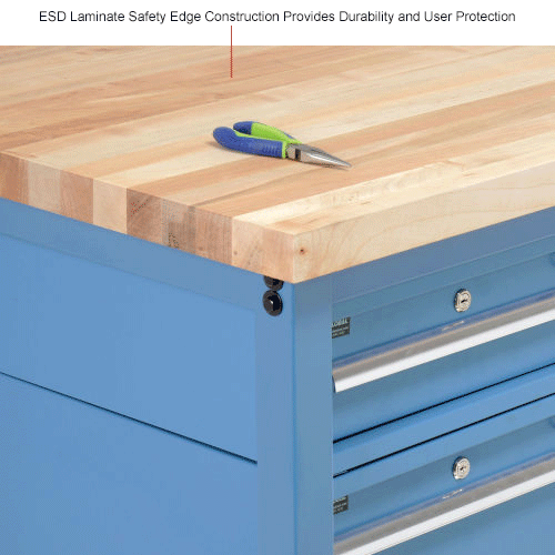 Global Industrial™ 48"W x 36"D Production Workbench - Maple Square Edge ...