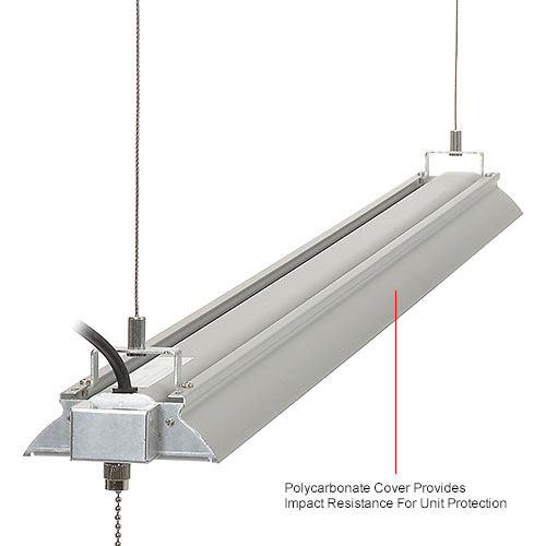 Global Industrial™ Aluminum LED Light Kit For Workbenches, 72"W